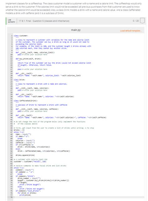 solved python please follow the instruction and templet