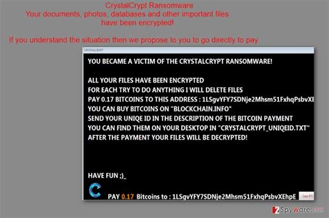 Remove CrystalCrypt Ransomware Virus Removal Guide Recovery Instructions Included