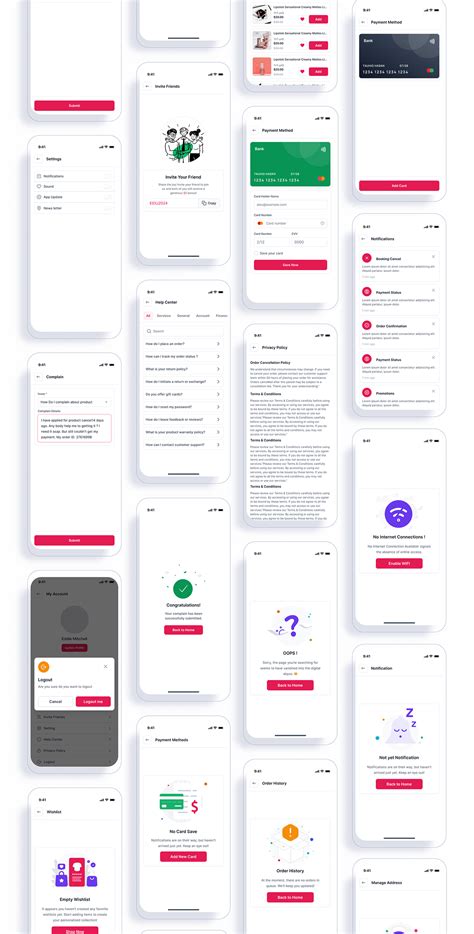 Pinklip Ai Beauty Shopping App Figma Template Behance