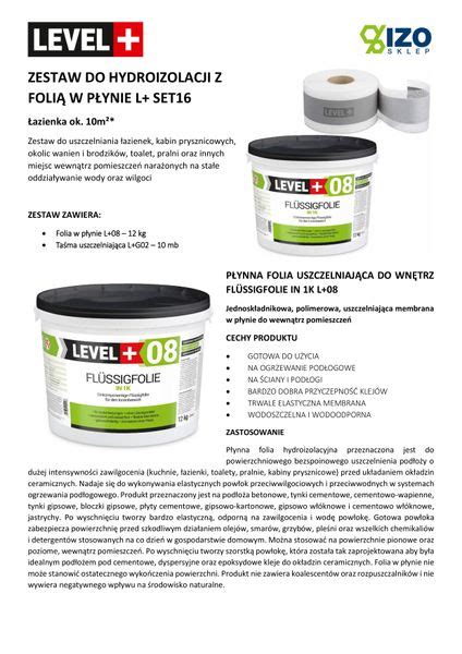 Zestaw Hydroizolacja Folia w płynie 12kg Taśma Uszczelniająca 5mb