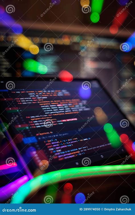 Software Programming Work Time Code Text Written And Created Entirely