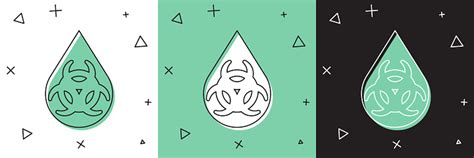 흰색과 녹색 검은 색 배경에 격리 된 Gmo 아이콘을 설정합니다 유전자 변형 된 유기체 약어 Dna 음식 수정 벡터 0명에 대한