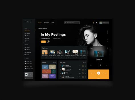 Music Player Web UI Design On Behance