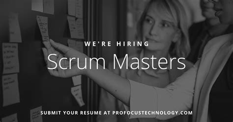 Scrum Master Safe Agile Beaverton Or Profocus Technology Open It Positions And