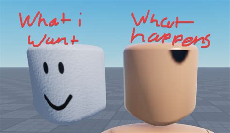 Faces Are Glitching Not Wrapped Properly On Head Art Design Support