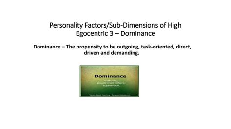 Kykology Egocentric Dimension Types And Traits Of The Integrated Model Of Personality Ppt