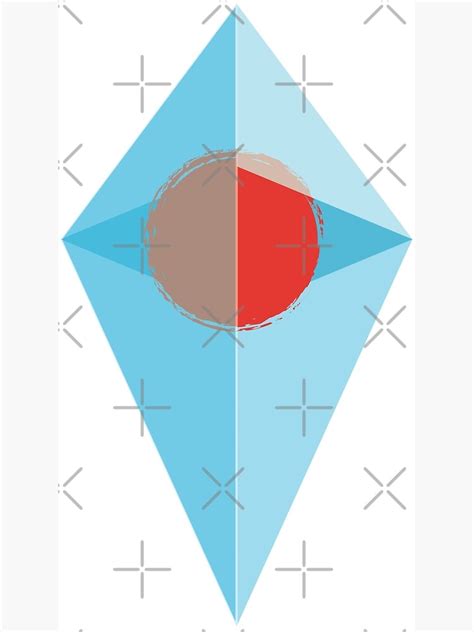 Nms Atlas Diamond In Blue And Red Poster For Sale By Hova092 Redbubble