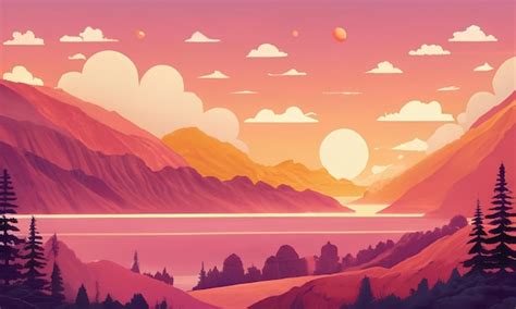 Premium Ai Image Abstract Sunset Color Spectrum Background