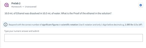 Solved Prelab 1 Homework A Answered 26 2 Ml Of Ethanol