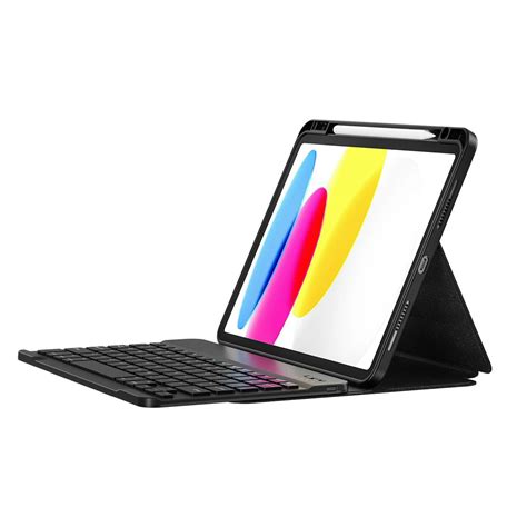 Bao Da Kèm Bàn Phím Wiwu Protective Keyboard Case Cho Ipad 10 2 Inch