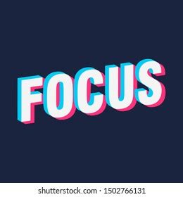 Focus Text Template Vector Eps 10 Stock Vector Royalty Free