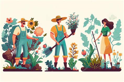 Premium Photo People Gardener Farmer Work In Garden Harvest Tree