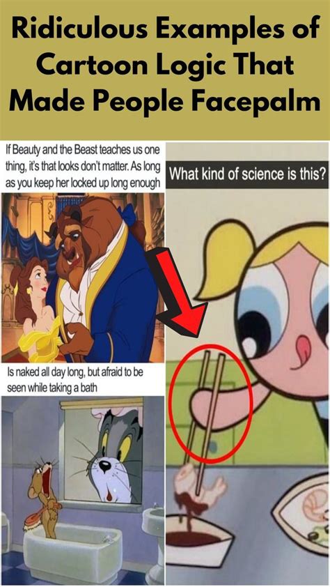 Ridiculous Examples Of Cartoon Logic That Made People Facepalm Funny