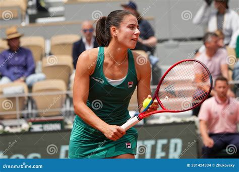 Emma Navarro Of Usa In Action During 2024 Roland Garros Fourth Round Match Against Grand Slam