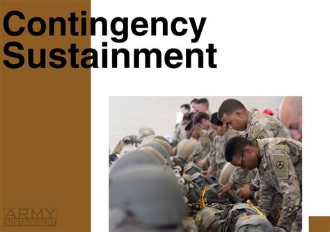 Contingency Sustainment Deployment Mindset Essential To Success In