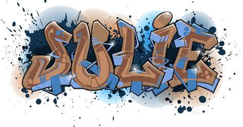 Graffiti Styled Name Design Julie 4684700 Vector Art At Vecteezy