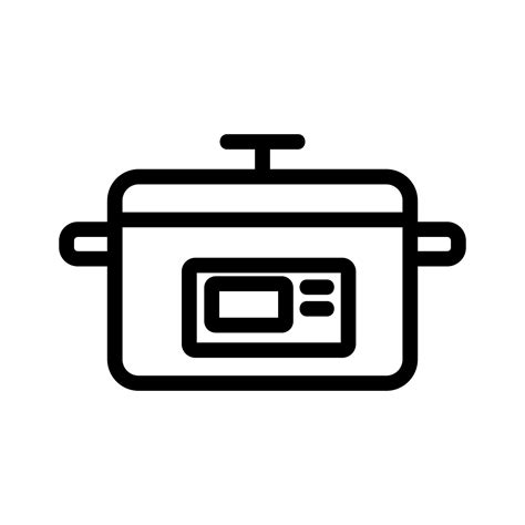Slow Cooker Icon Vector Isolated Contour Symbol Illustration 18782936