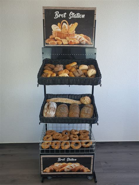 Freestanding Mobile Station For Bread With Feet Ksf Global