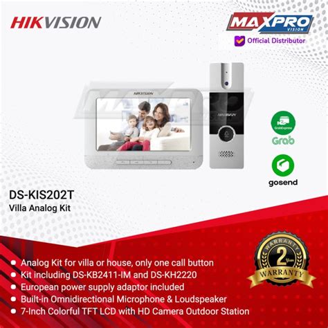 Jual Ds Kis202t Hikvision Analog Video Intercom Kit Jakarta Barat Maxpro Vision Tokopedia