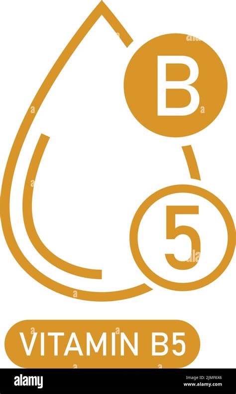 Vitamin B5 Supplementicon Vector Illustration Stock Vector Image And Art