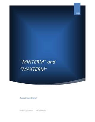 Cara Menghitung Minterm Dan Maxterm Aljabar Boolean PDF