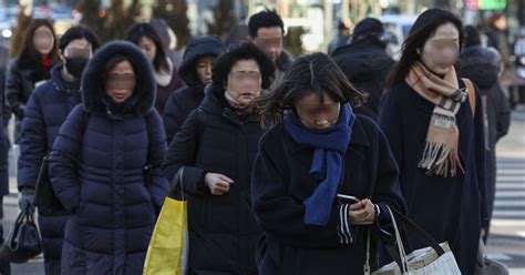 포토 출근길 기온 뚝