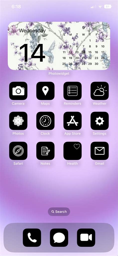 IOS IOS Update Ios Wallpaper Idea Minimalistic Cute Aesthetic Purple Aura
