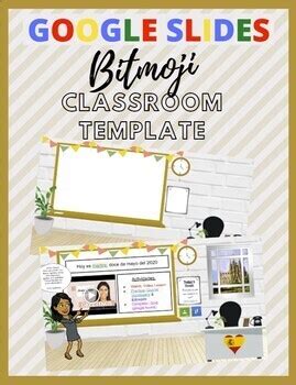 Virtual Bitmoji Classroom With LINKS EDITABLE Distance Learning TpT