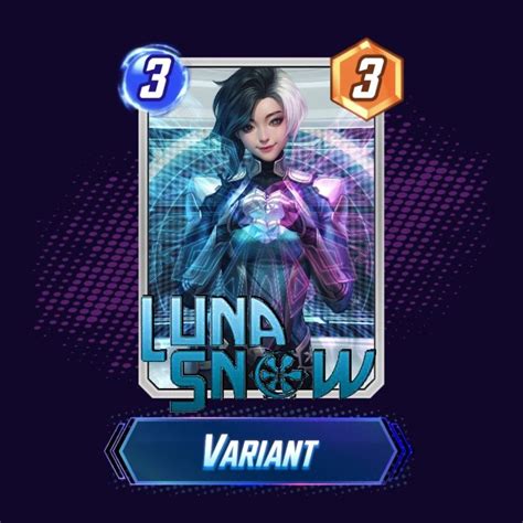 Marvel Snap Luna Snow Variant Artgerm Marvel Vingadores Marvel