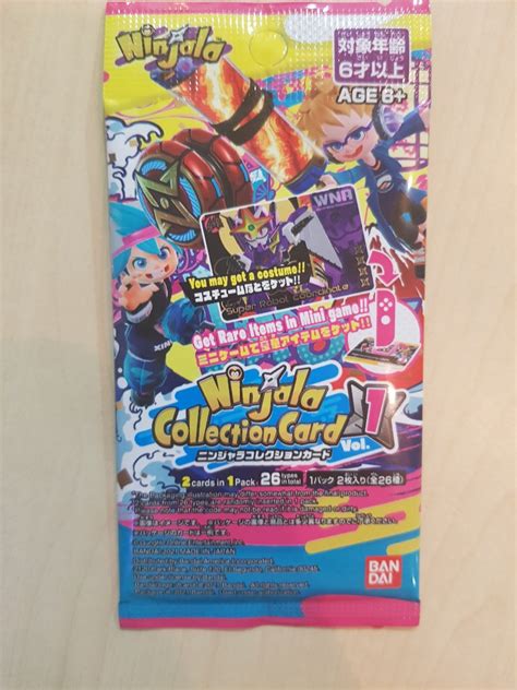 Ninjala Collection Card Vol 1 1 Pack Video Gaming Gaming
