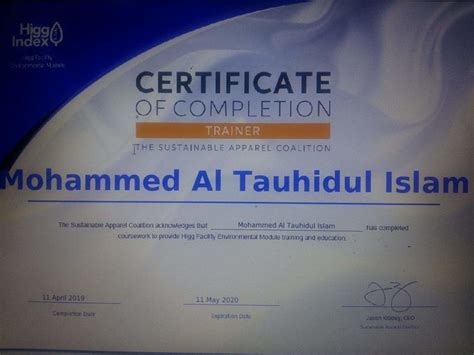 Mohammed Al Tauhidul Islam On Linkedin Fem Trainer Sustainability