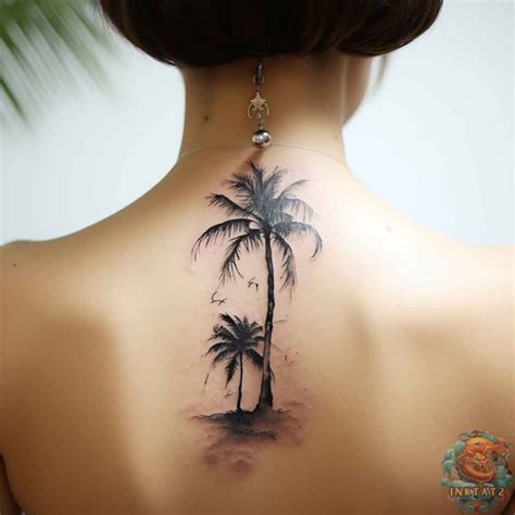 Tropical Palm Tree Tattoo Palm Tree Tattoo Back Palm Tree Shoulder