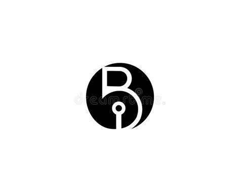 Logotipo Profesional De Letras Abstractas Bi O Ib Ilustración del