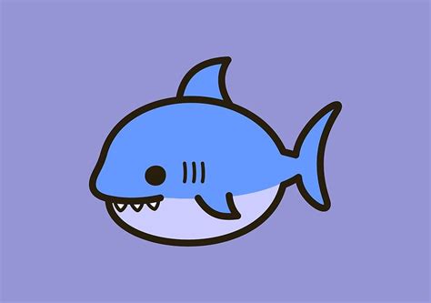 Discover How To Draw Cute Drawing Shark Step By Step