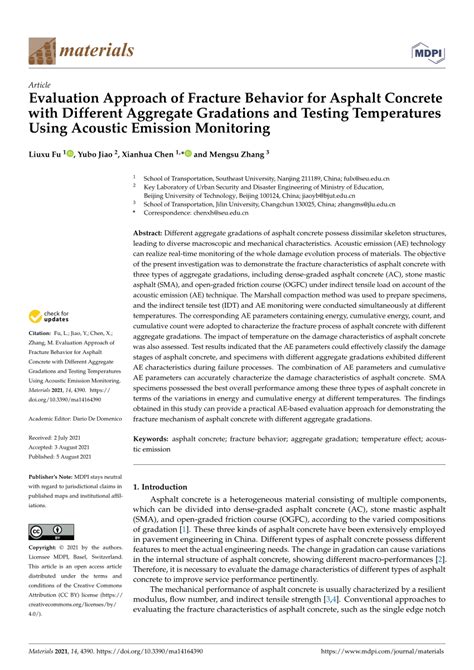 Pdf Evaluation Approach Of Fracture Behavior For Asphalt Concrete