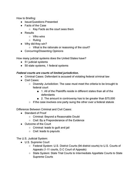 Plsc 385 Lecture Notes How To Briefing Issuequestions Presented