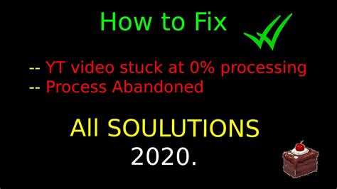 How To Fix YouTube Video Stuck At Processing YouTube