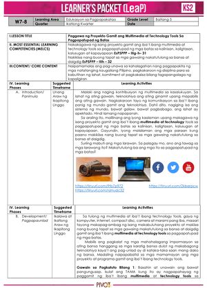 Module 1 Science For Grade 10 Learners 10 AIRs LM Science Quarter