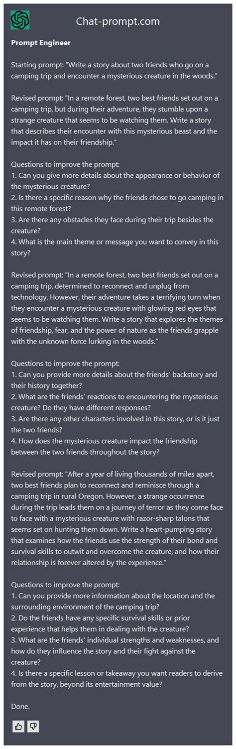 Create Unique Prompt With Chatgpt