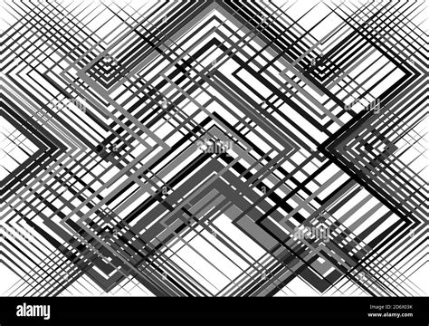 Geometric Structure Network Chaotic Jumble Of Straight Angular Intersecting Lines Abstract