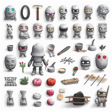 Premium Photo A Collection Of Robots And Robots Including One That