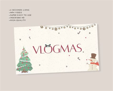 Christmasvlogmas Youtube Intro Template Youtube Animated Intro