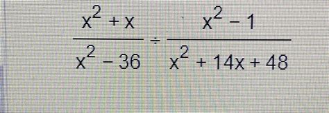 solved x2 xx2 36÷x2 1x2 14x 48
