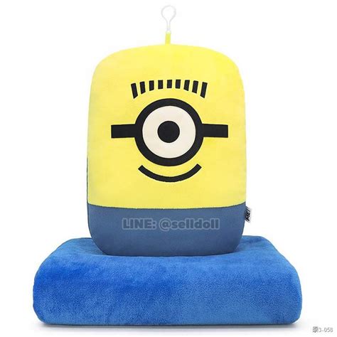 ☢┋หมอนผ้าห่ม มินเนี่ยนสจ๊วต ลิขสิทธิ์แท้ หมอนตุ๊กตา Minions หมอนผ้า