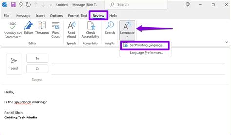 5 fixes for spell check not working in microsoft outlook for windows