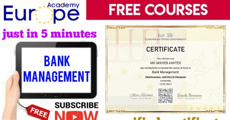 Banking And Finance Certificate