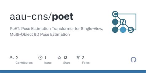 GitHub Aau Cns Poet PoET Pose Estimation Transformer For Single