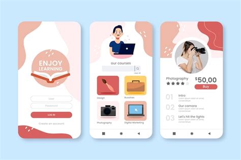 Premium Vector Course Application Template