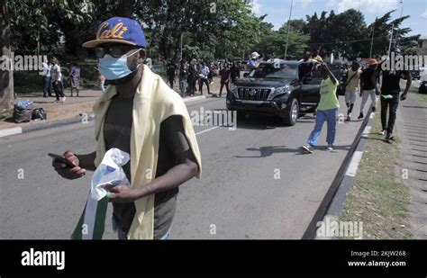 End Sars And Police Brutality Protests In Nigeria Stock Video Footage