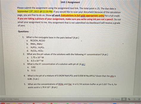 Solved Unit 2 Assignment Please Submit The Assignment Using